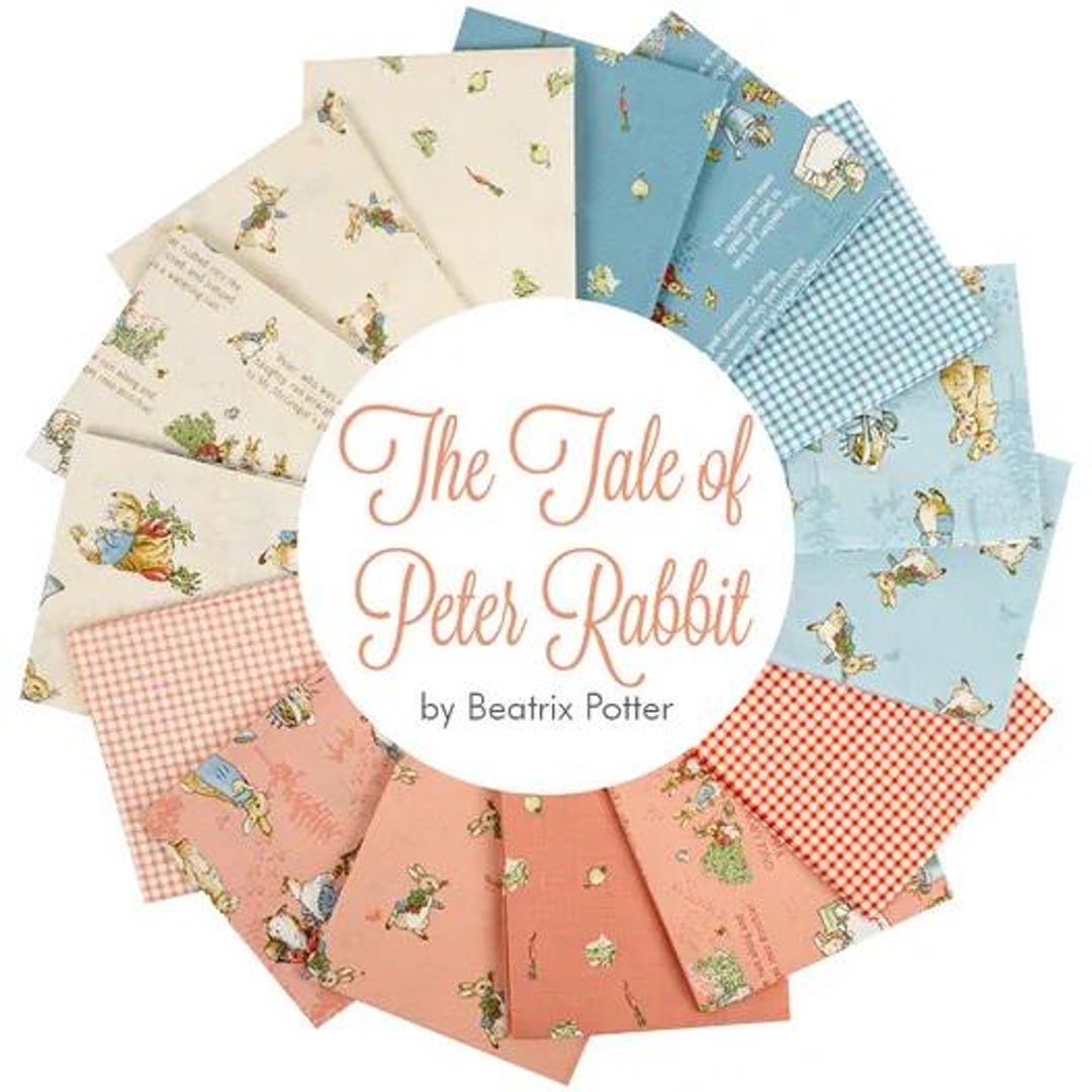 The Tale of Peter Rabbit Fat Quarter Bundle, Riley Blake Designs, 14 ...