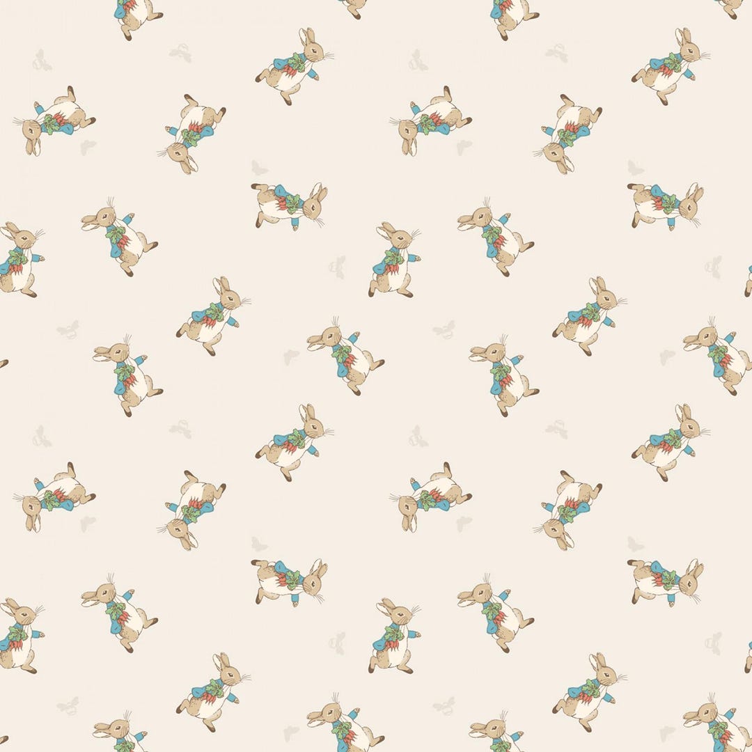 The Tale of Peter Rabbit Cream Peter, Riley Blake Designs, C14702-CREAM ...