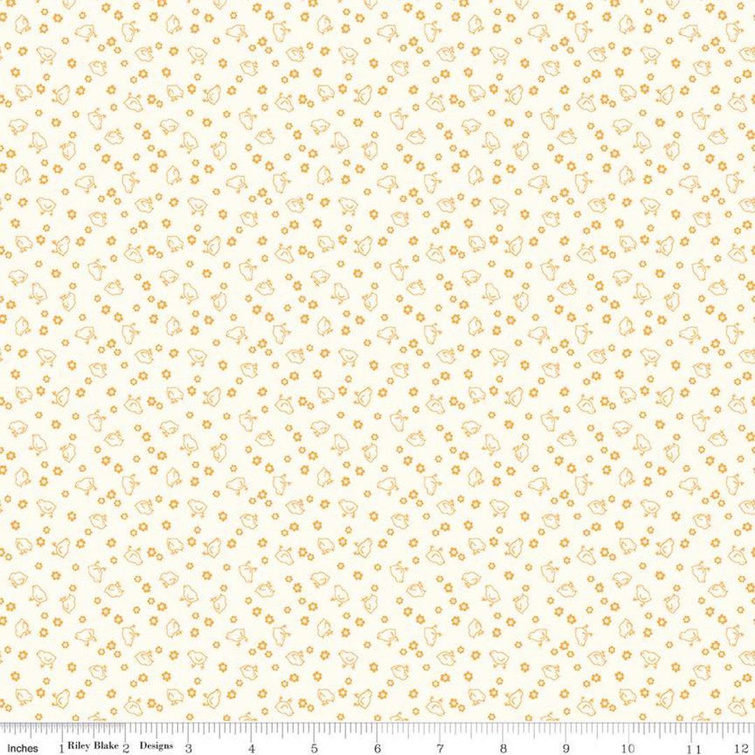 Lori Holt Calico Daisy Chicks Riley Blake Designs C128-DAISY 100% Quilting Cotton CUT ...