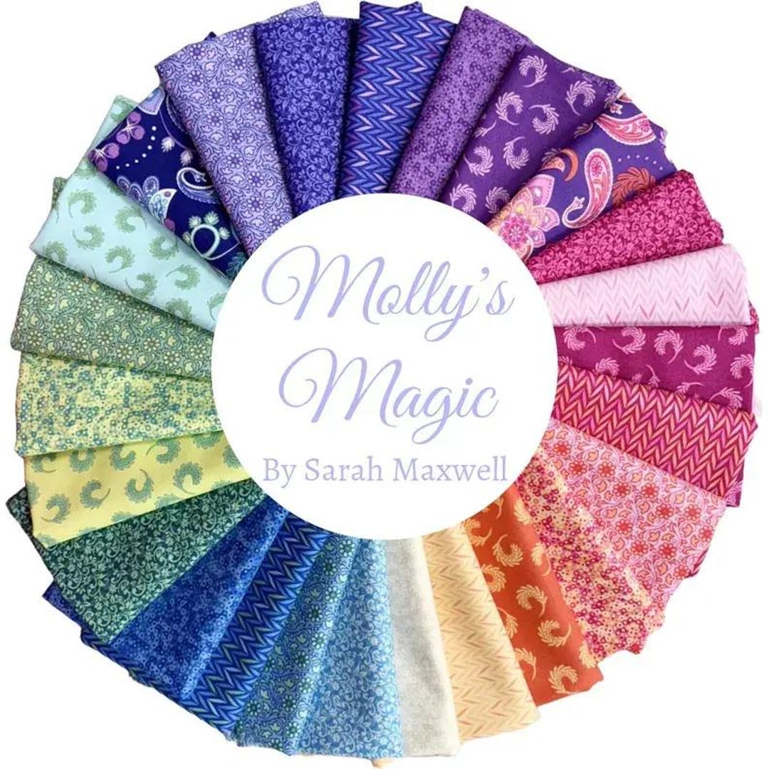 Molly's Magic Fat Quarter Bundle, Sarah J Maxwell for Makower UK, 25 ...