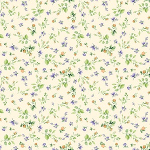 Cherish Yellow Rosebuds, Heatherlee Chan for Clothworks Fabrics, Y3553 ...