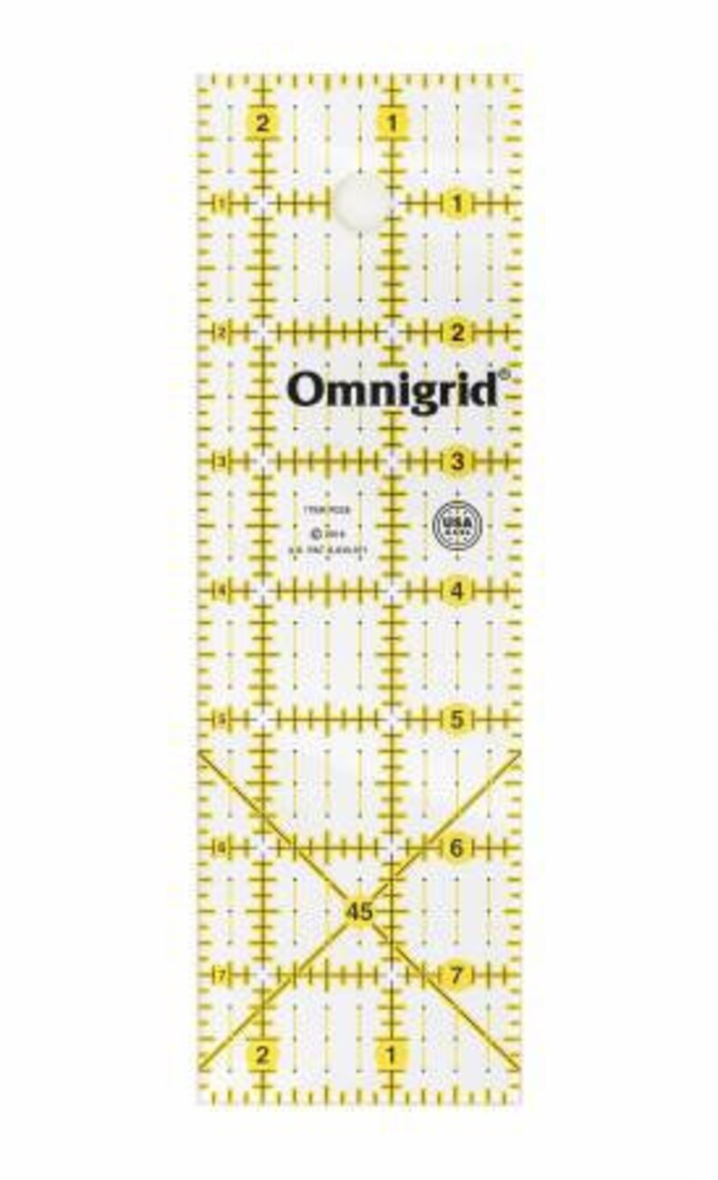Rectangle Quilt Ruler 2 1/2 X 8 Omnigrid - Etsy