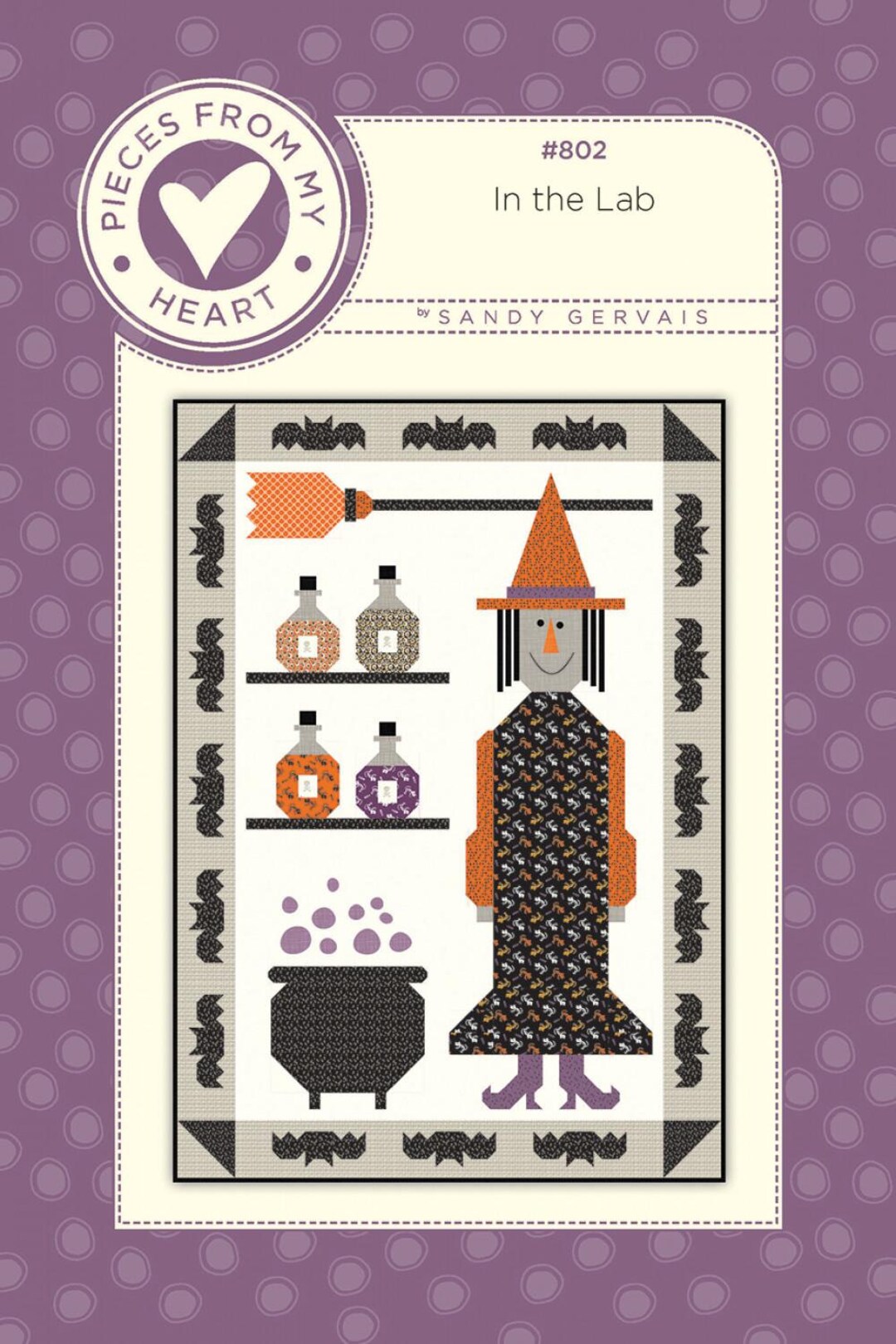 In the Lab Quilt Pattern, Featuring Beggar's Night Fabric by Sandy ...