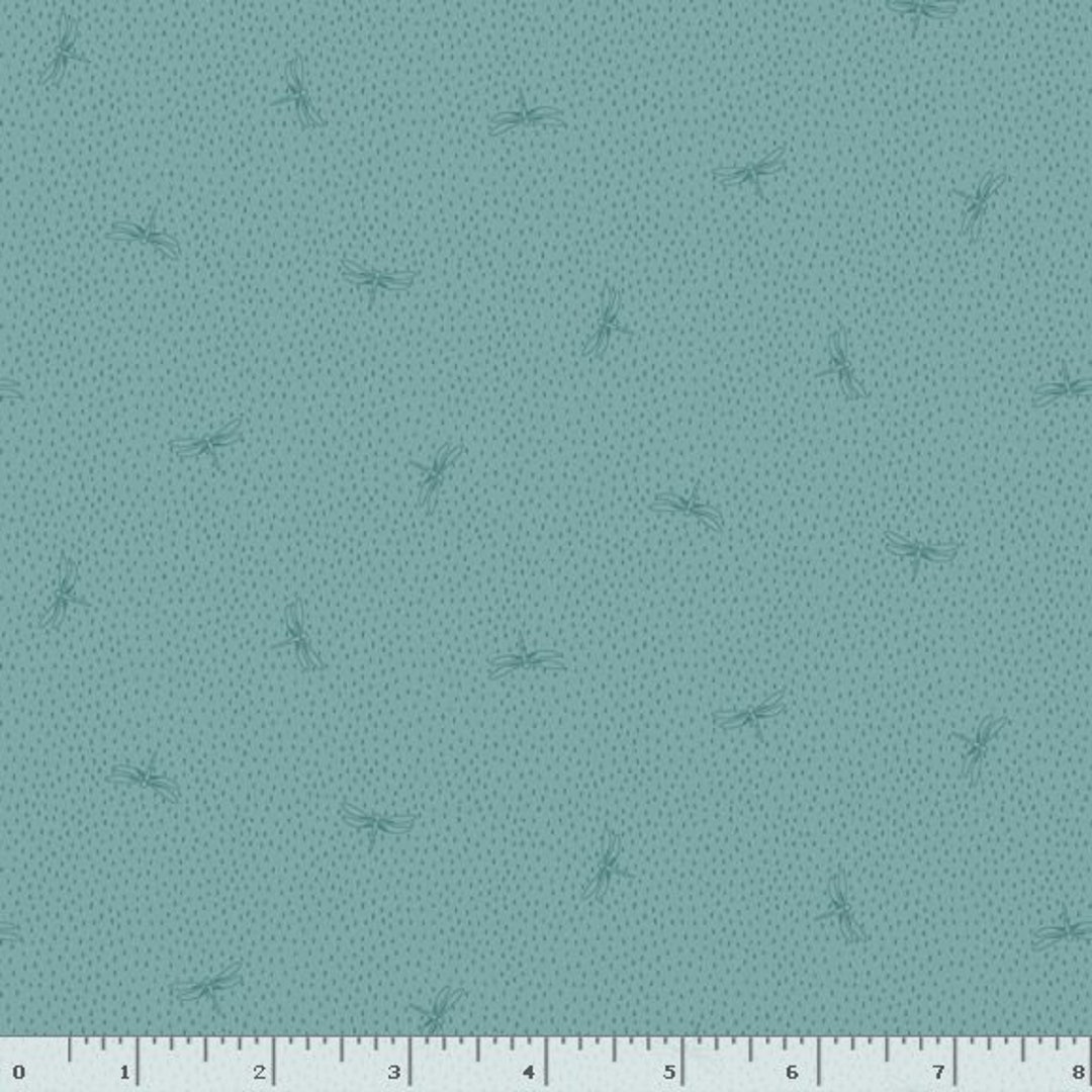 Marcella Dragonfly Medium Aqua, Nancy Rink for Marcus Fabrics R1508-med ...
