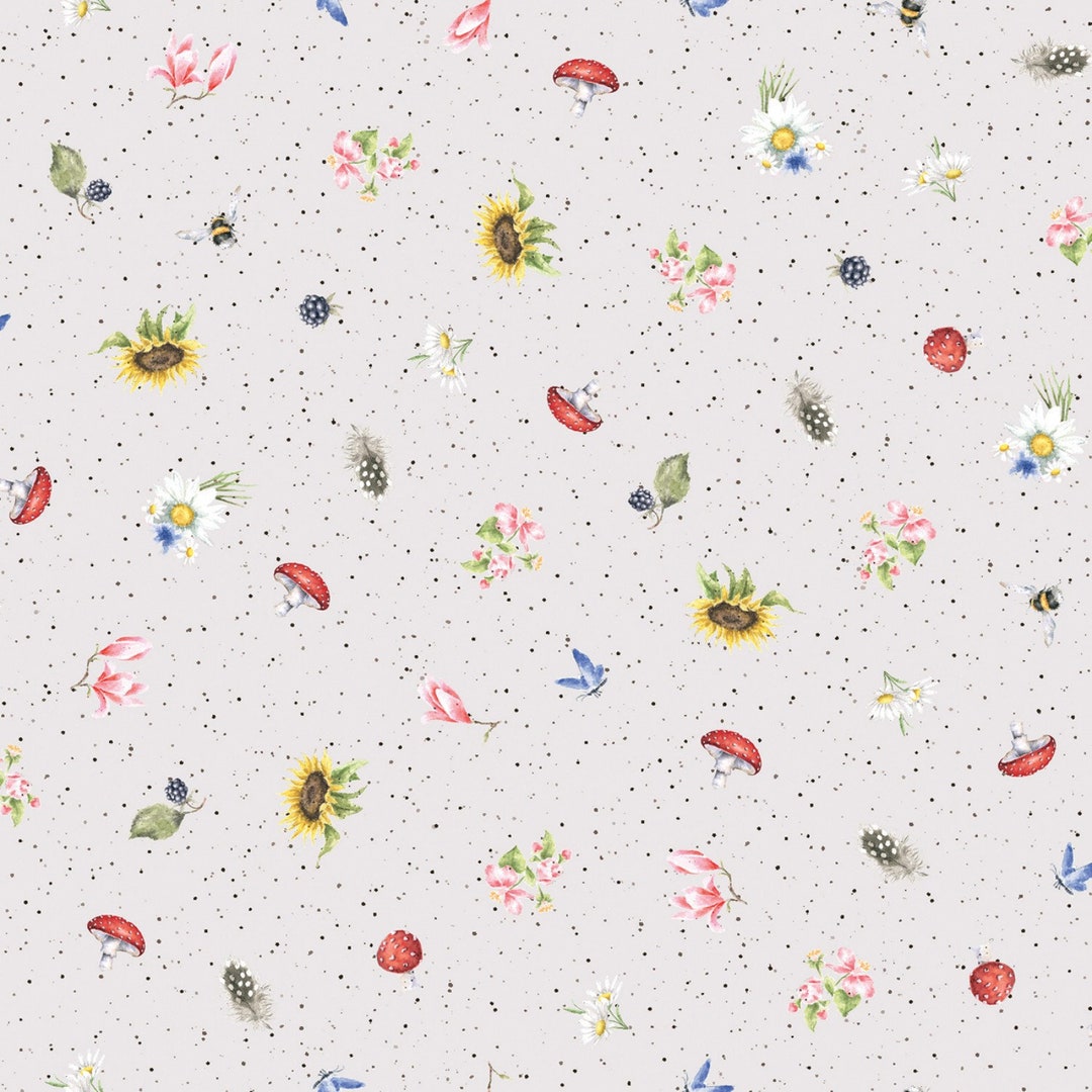 Bramble Patch Mini Gray, Hannah Dale for Maywood Studio, D10106M-K, 100 ...