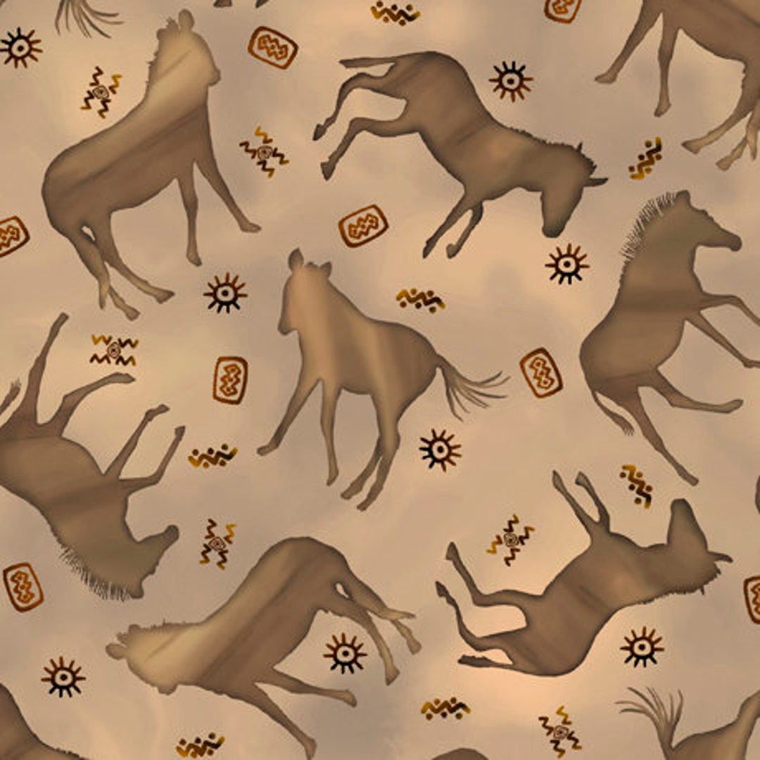 Zebra Sunset Tan Zebra Silhouettes, Carol Cavalaris for QT Fabrics ...