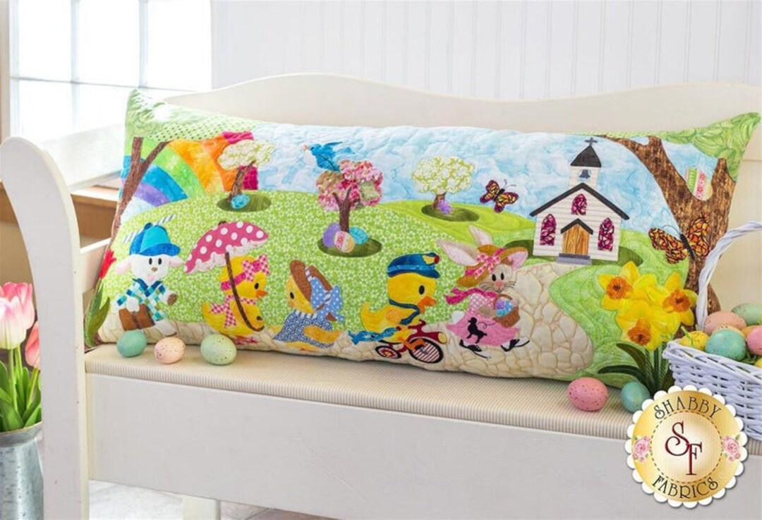 Easter Sunday Bench Pillow Applique Pattern by Shabby Fabrics Spring ...