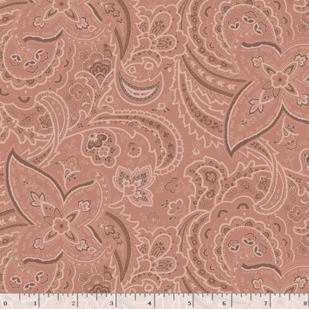Marcella Rose Pink Paisley - Nancy Rink for Marcus Fabrics - R1503-rose ...