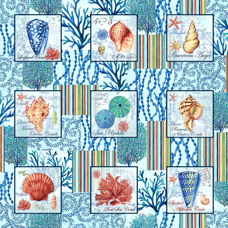 Sea Life Baby Quilt - Etsy