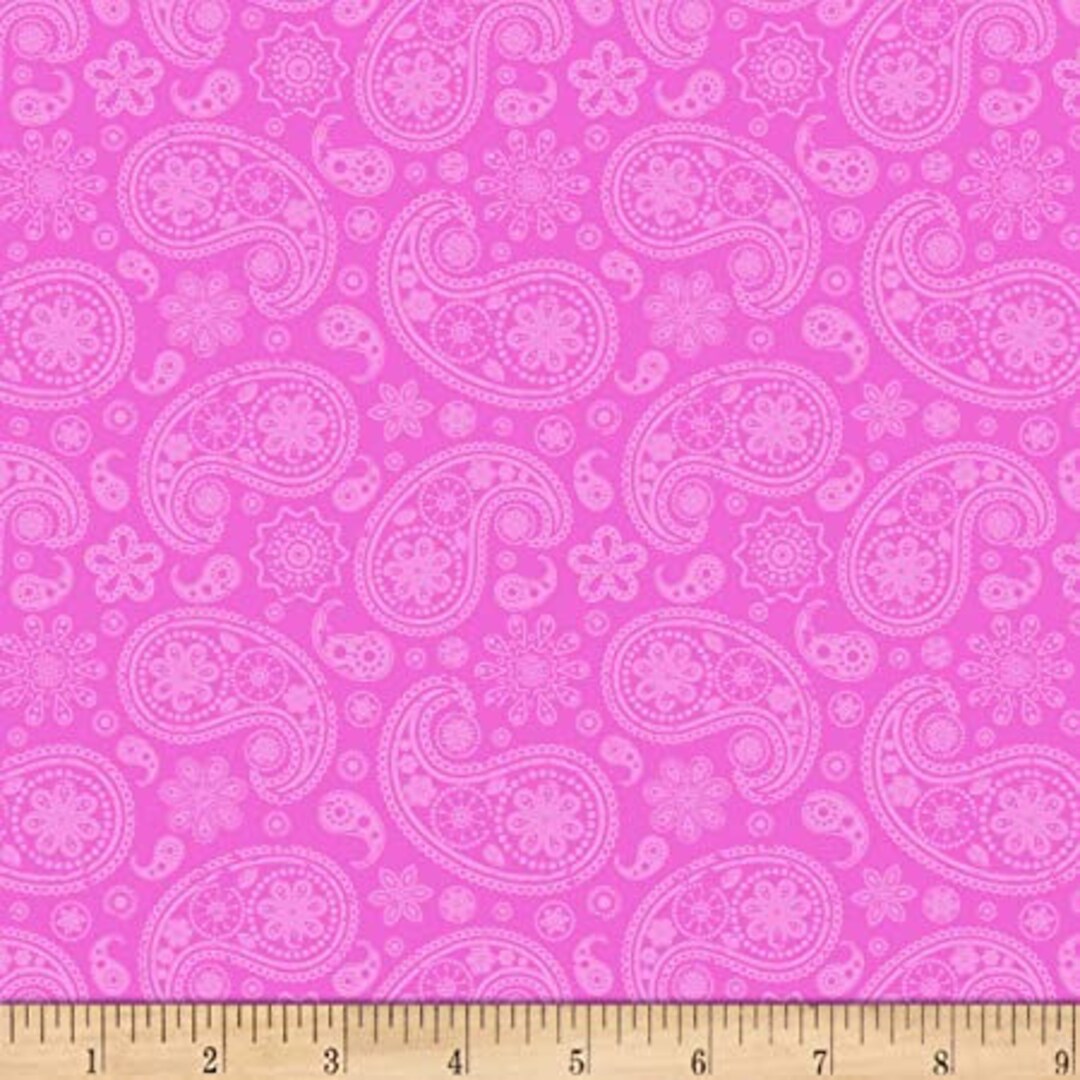Pink Paisley Fabric - Love is Forever by Sharla Fults for Studio E ...