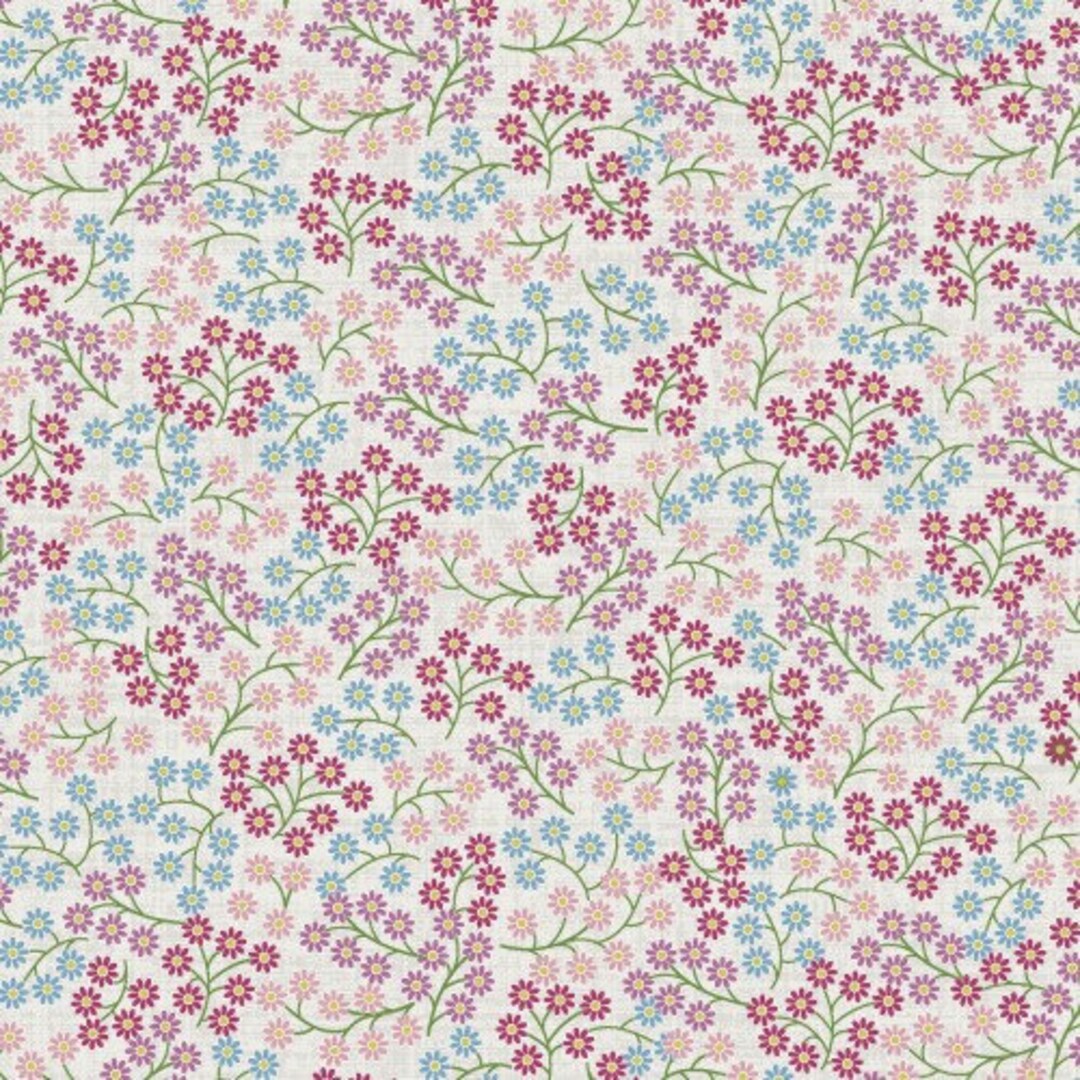 Flower & Vine Small Scattered Flowers Cream Monique Jacobs for Maywood ...