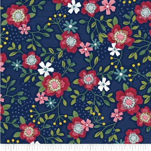 Wander Lane Navy Primrose Path, Nancy Halverson of Art to Heart for ...