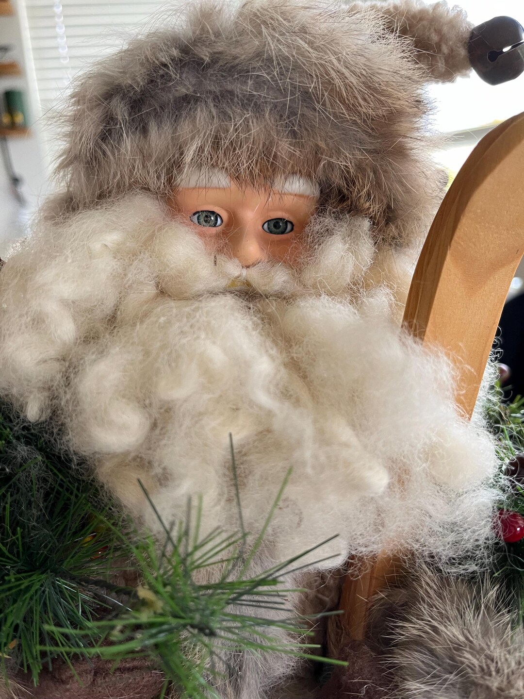 Vintage Grandeur Noel 16 Woodland Fabric Santa - Etsy