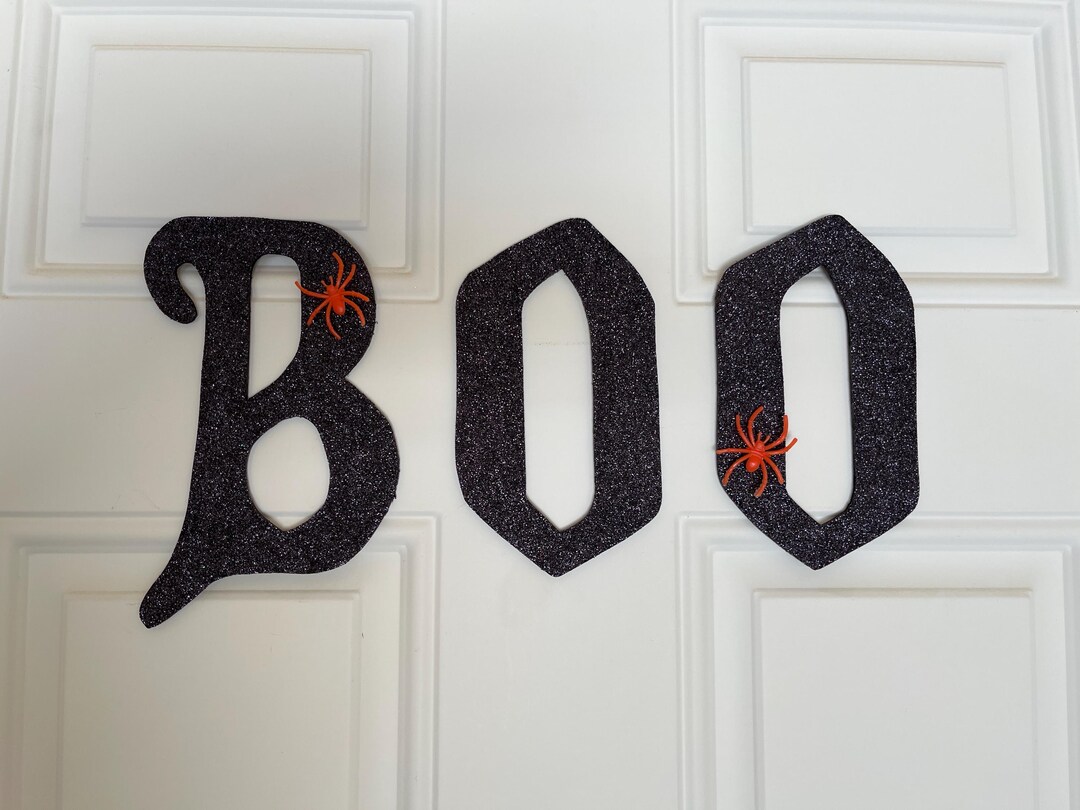 Magnetic 8 Inch BOO Letters for Metal Door or Magnetic Board for Easy ...