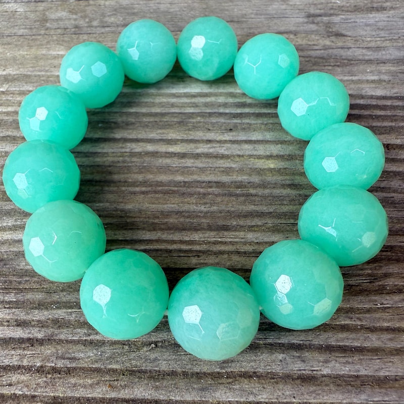 Mint Green Bracelet - Etsy