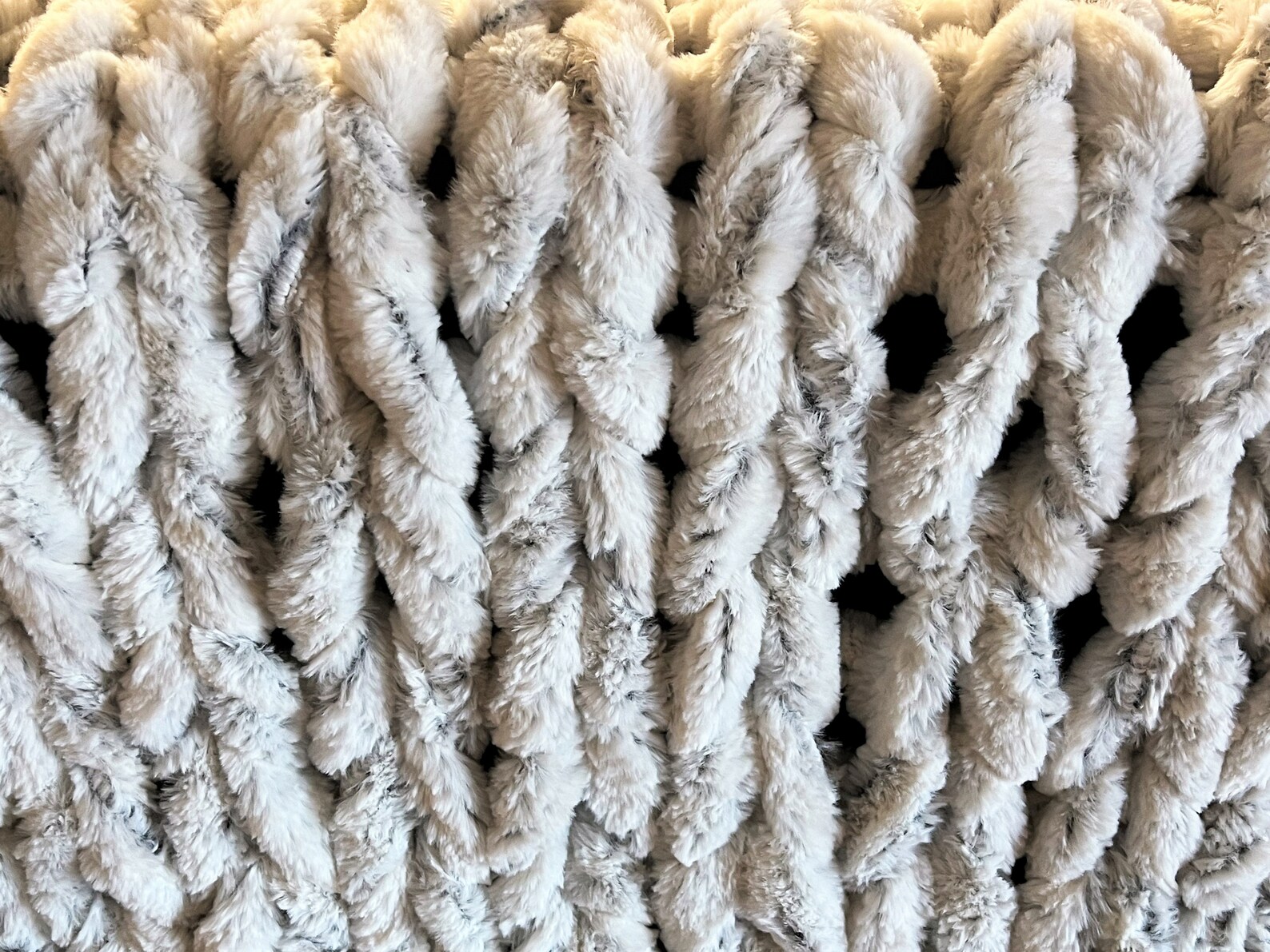 Giant Knitted Faux Fur Luxurious Throw Heavy Fur Jumbo | Etsy