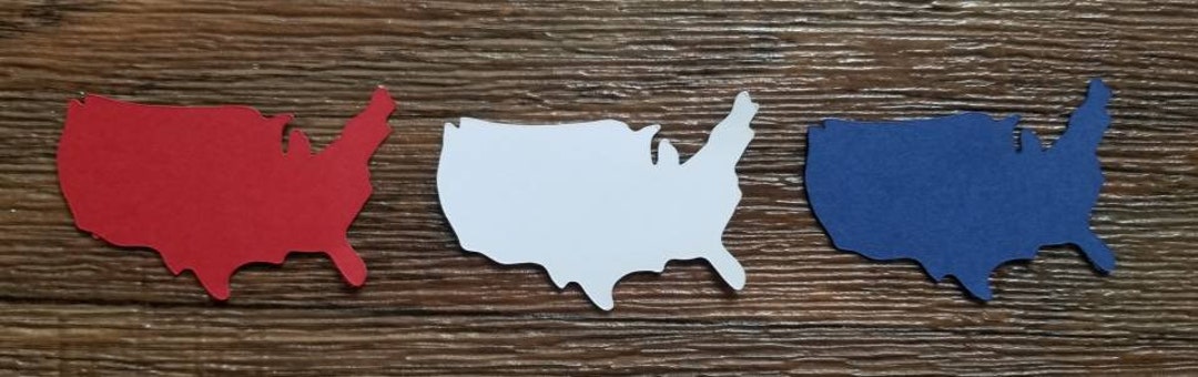 USA Confetti, 4th of July Decorations, Red White & Blue, Set of 100 (2 ...