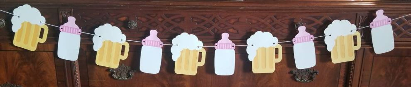 Beer Mug & Baby Bottle Baby is Brewing Co-ed Baby Shower - Etsy
