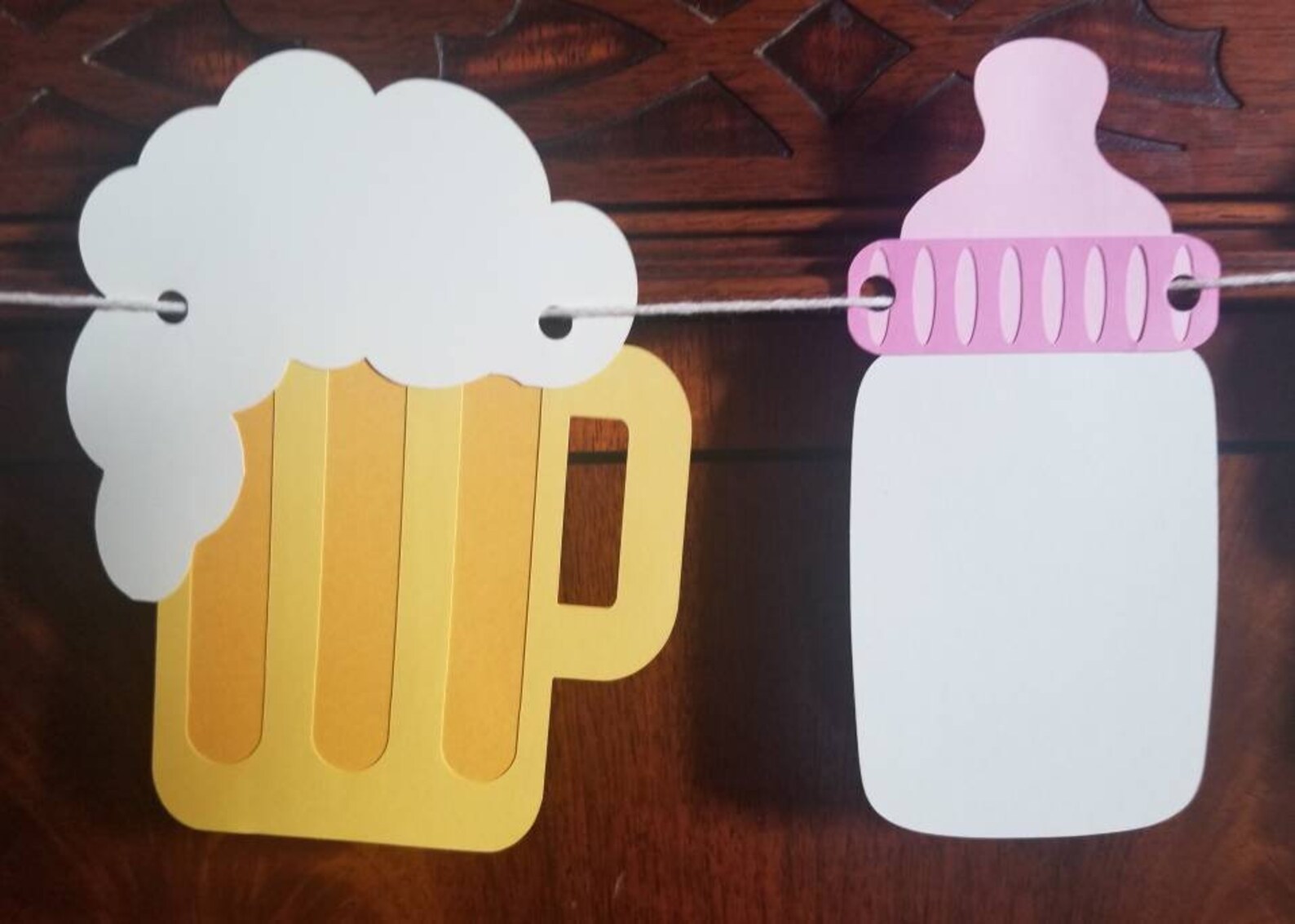 Beer Mug & Baby Bottle Baby is Brewing Co-ed Baby Shower - Etsy
