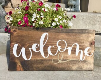 Wood welcome sign | Etsy