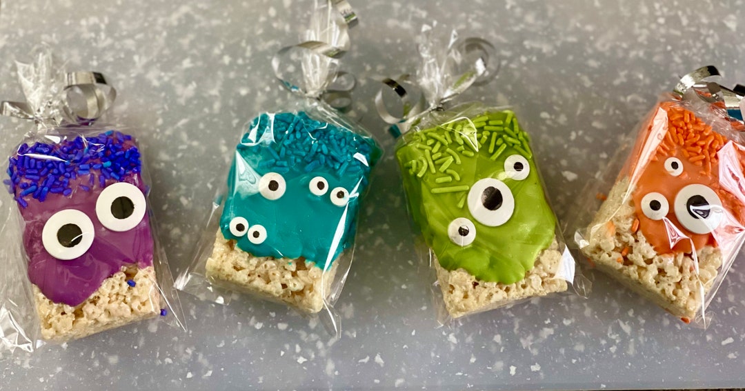 Not so Scary Monster Chocolate Covered Rice Krispies - Etsy