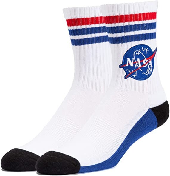 Embroidered Nasa Apollo Knit Cool Athletic Socks for Gifting | Etsy