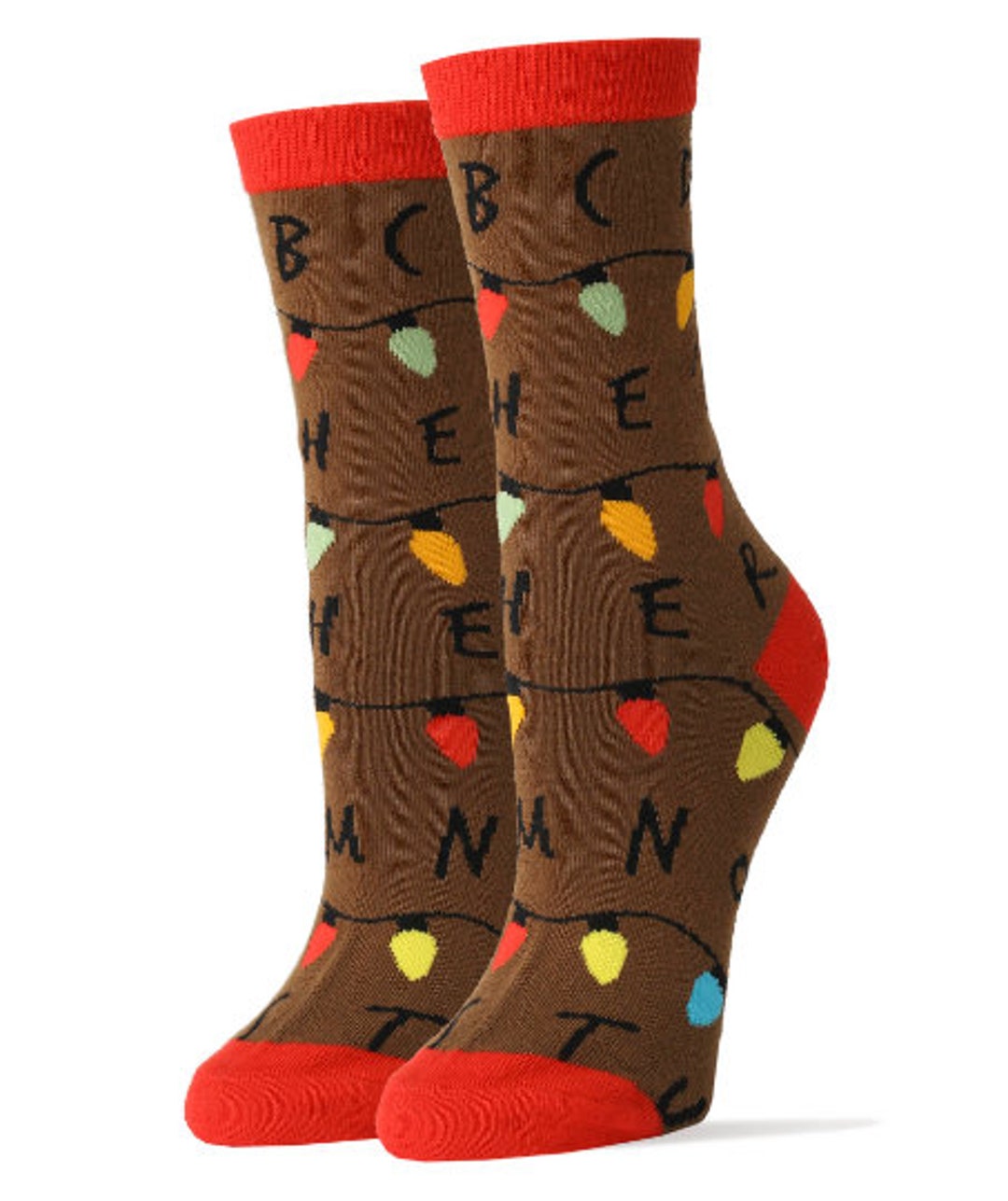 Stranger Socks Fun Funny Socks Breakfast Socks Pattern Brown for Gift ...