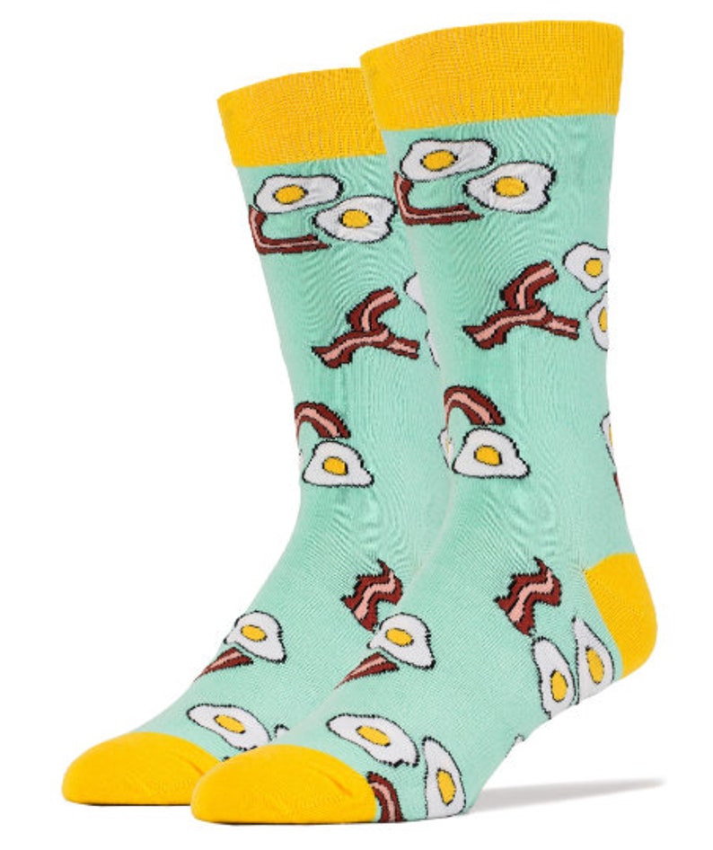 Stranger Socks Fun Funny Socks Breakfast Socks Pattern Brown for Gift ...