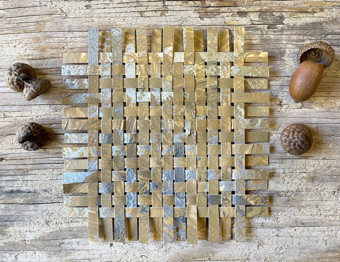 Silver Aspen Paper Weaving 6.5x6 Inches Paper Weaving Art - Etsy