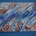 Blue Paisley Drawing 6x9 Original Art Ink and Watercolor - Etsy