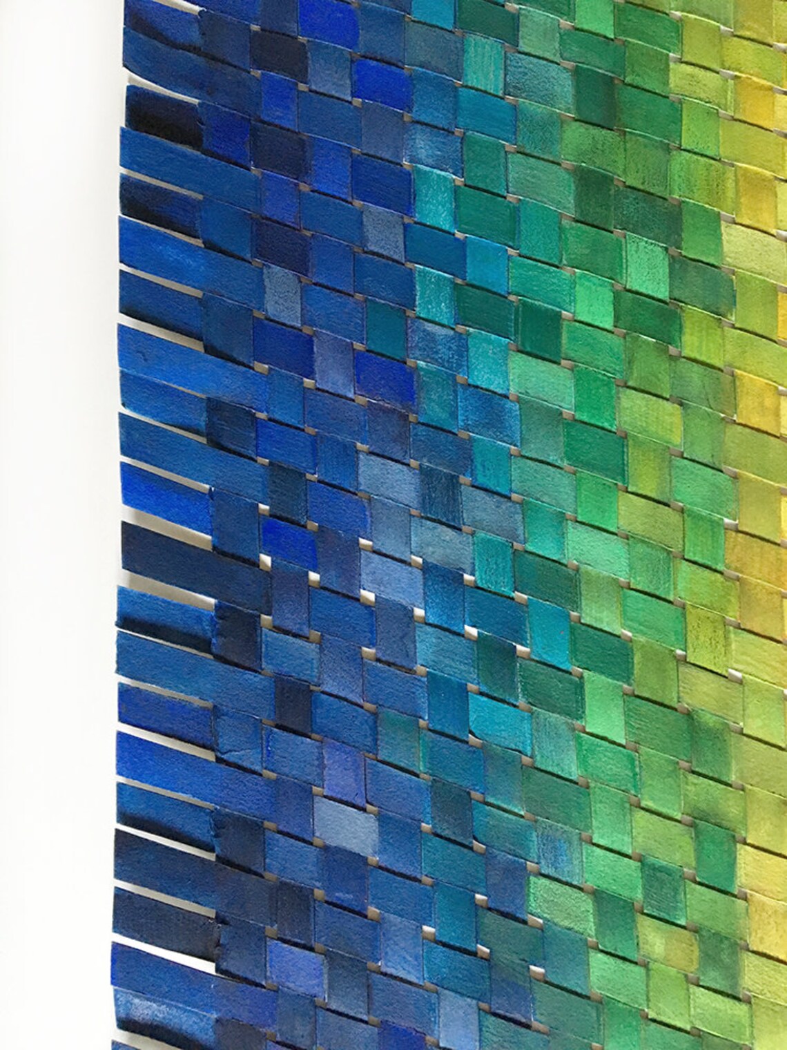 Rainbow Paper Weaving 31x29 Woven Paper Color Spectrum Pride Art - Etsy