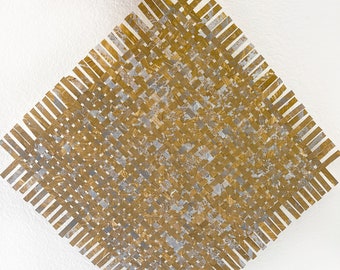 Silver Aspen Paper Weaving 6.5x6 Inches Paper Weaving Art Brown, Grey ...