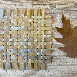 Silver Aspen Paper Weaving 6.5x6 Inches Paper Weaving Art - Etsy
