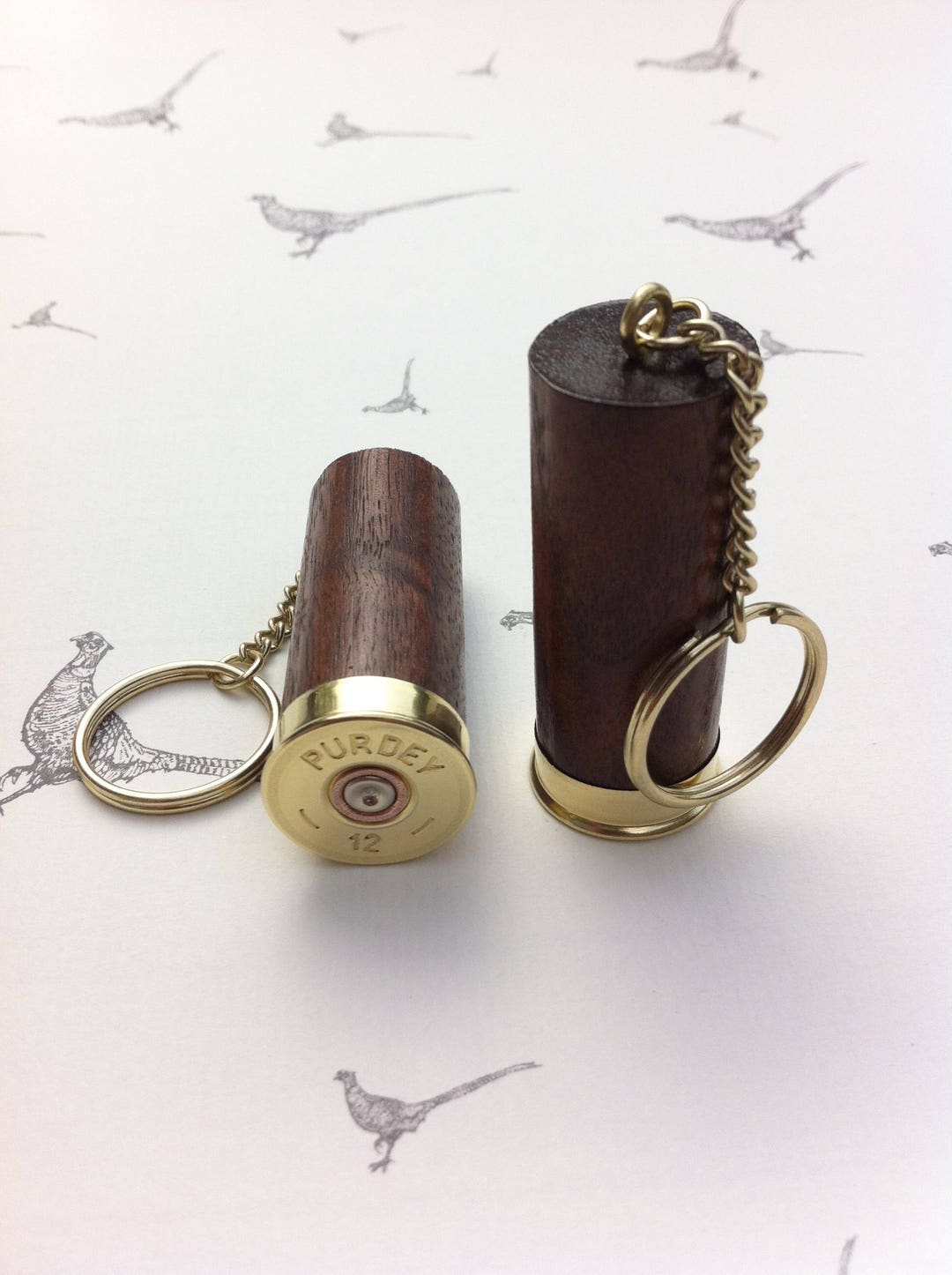 Purdey Solid Walnut Wood Keyrings X 2 Gift!! - Etsy