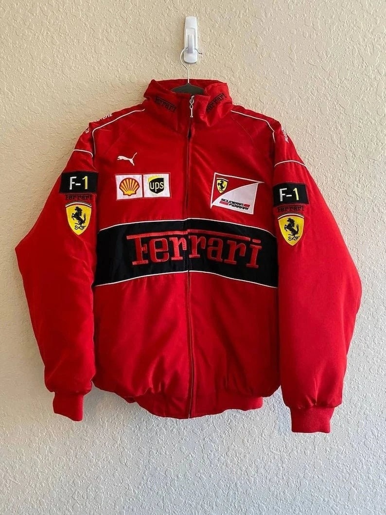 Formula 1 Ferrari Racing Jacket, F1 Ferrari Jacket, Ferrari Jacket ...