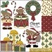 Country Christmas Clip Art & Papers Set 1 - Etsy