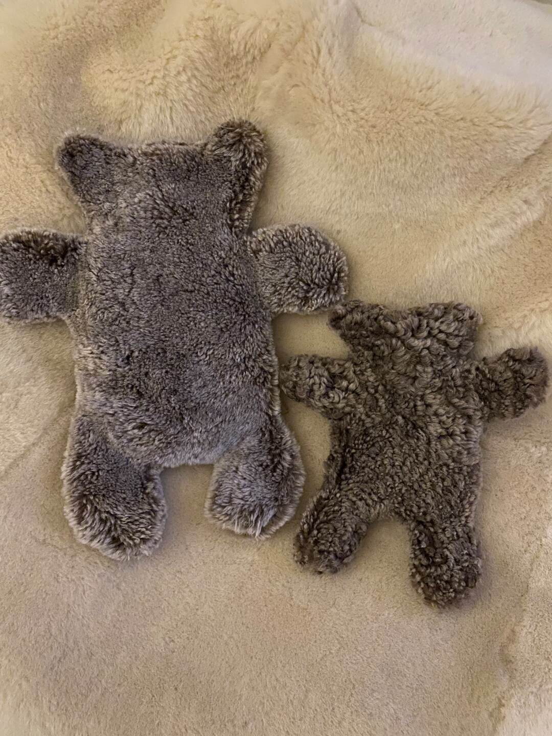 Tiny Teddy Hottie Cover. Genuine Sheepskin Hot Water Bottle Cover ...