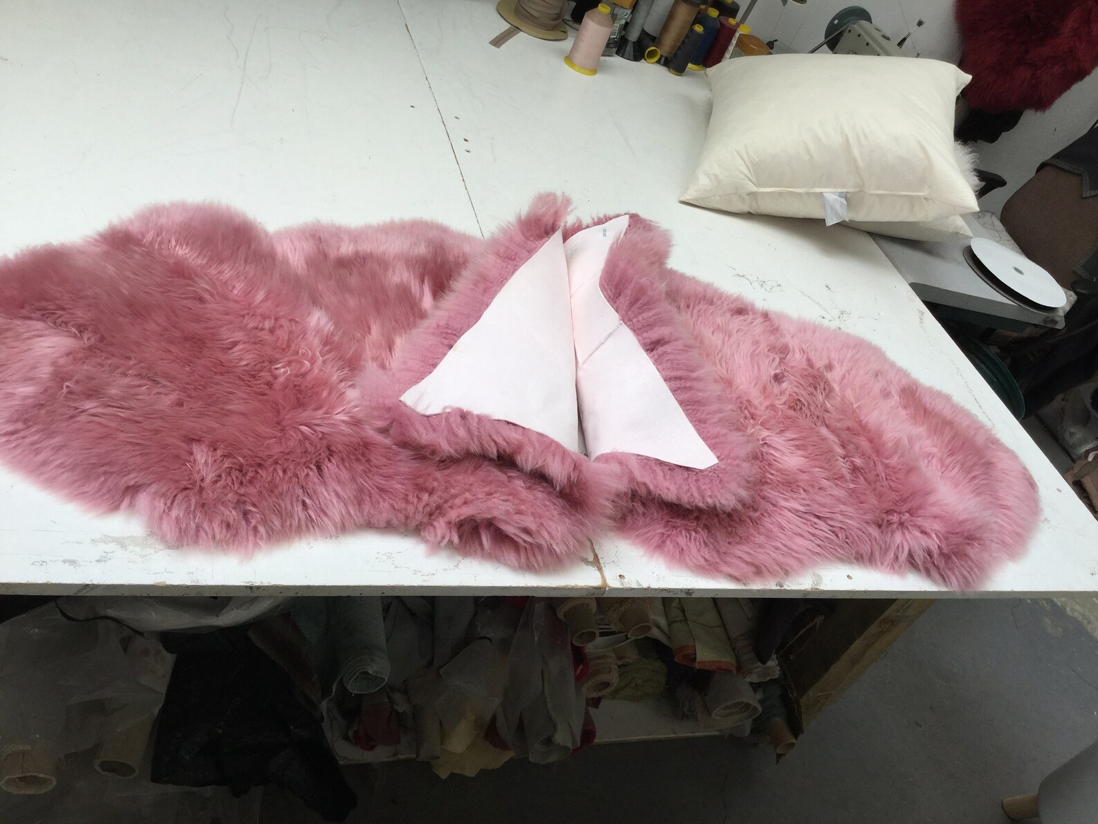 Candy Pink bubblegum pink genuine sheepskin rug . | Etsy