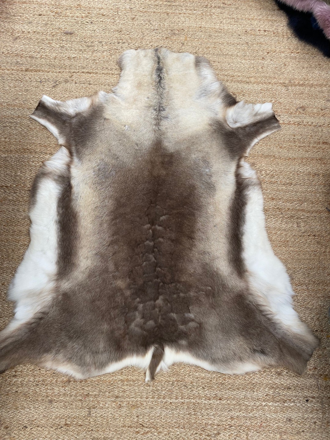 Reindeer Rug Genuine Luxury Eco Hide Nordic Decor, Scandianvian Rug ...