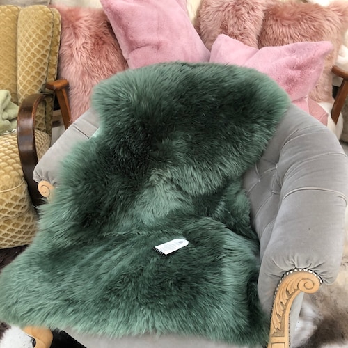 Giant Genuine Sheepskin Rug Brown White Mouflon Soft Warm Wool | Etsy