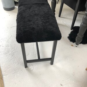 Sheepskin Covered Bench, Genuine Sheepskin Bench , Bench Seat, Love ...