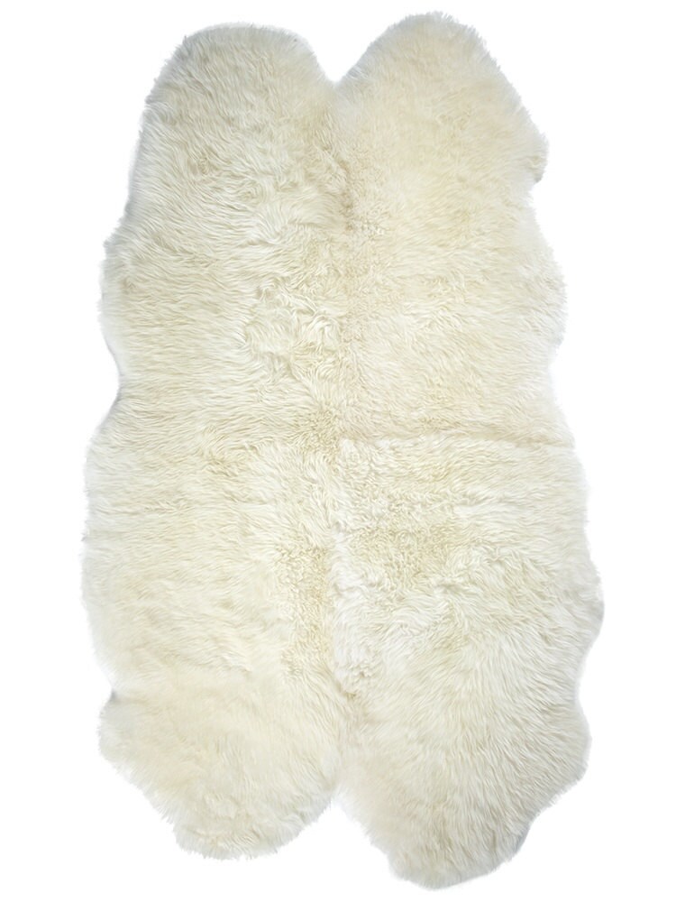 Huge Sheepskin Rug Stunning Ivory Luxury Long Haired Quad - Etsy