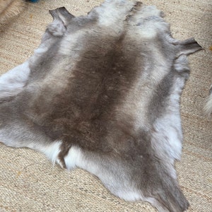 Reindeer Rug Genuine Luxury Eco Hide Nordic Decor, Scandianvian Rug ...