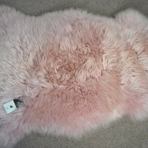 Baby Pink Sheepskin Rug Pale Pink and Super Fluffy Absolutely Gorgeous ...