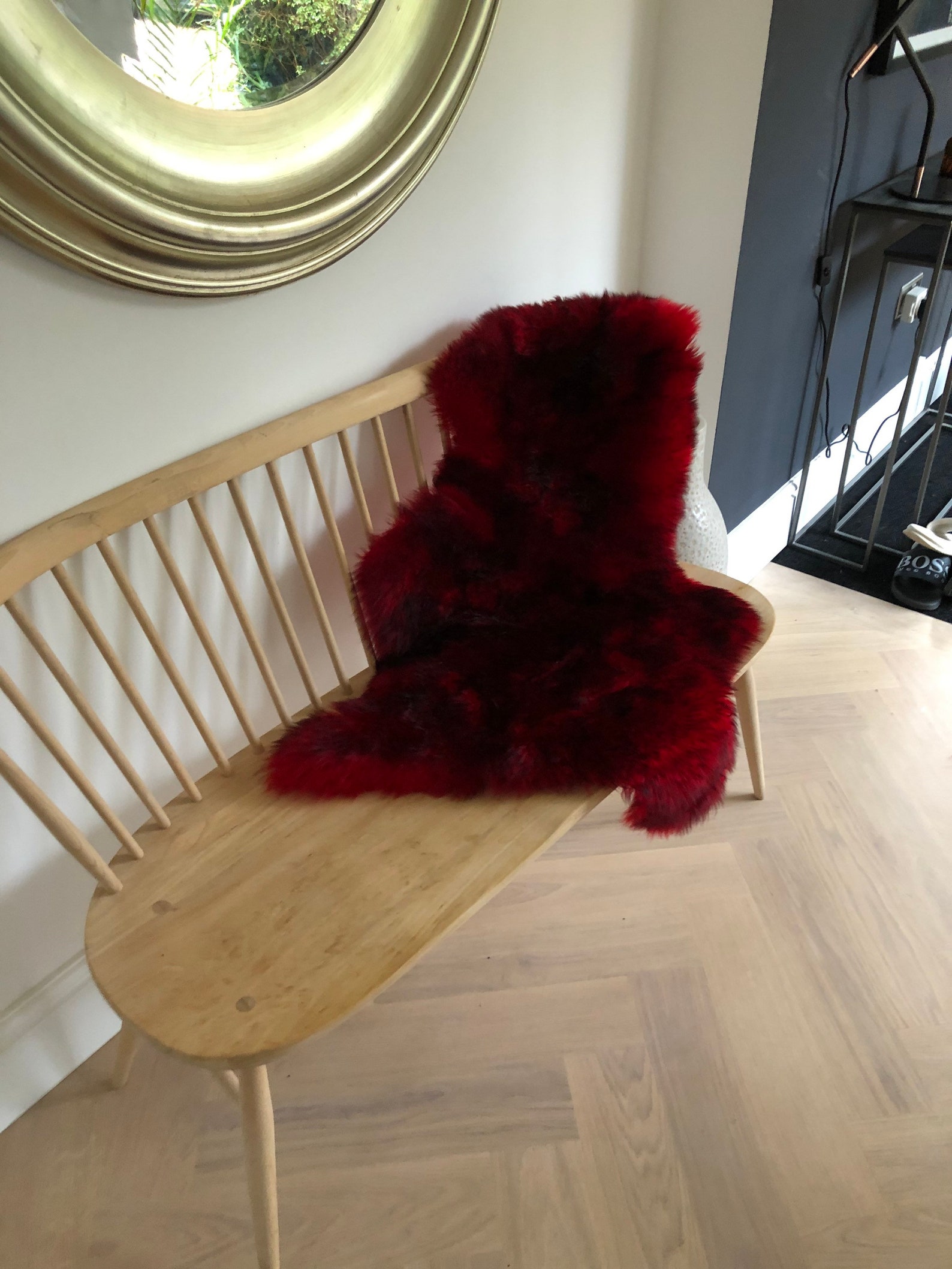 Gorgeous Australian Red Single Sheepskin With Black Tips - Etsy UK