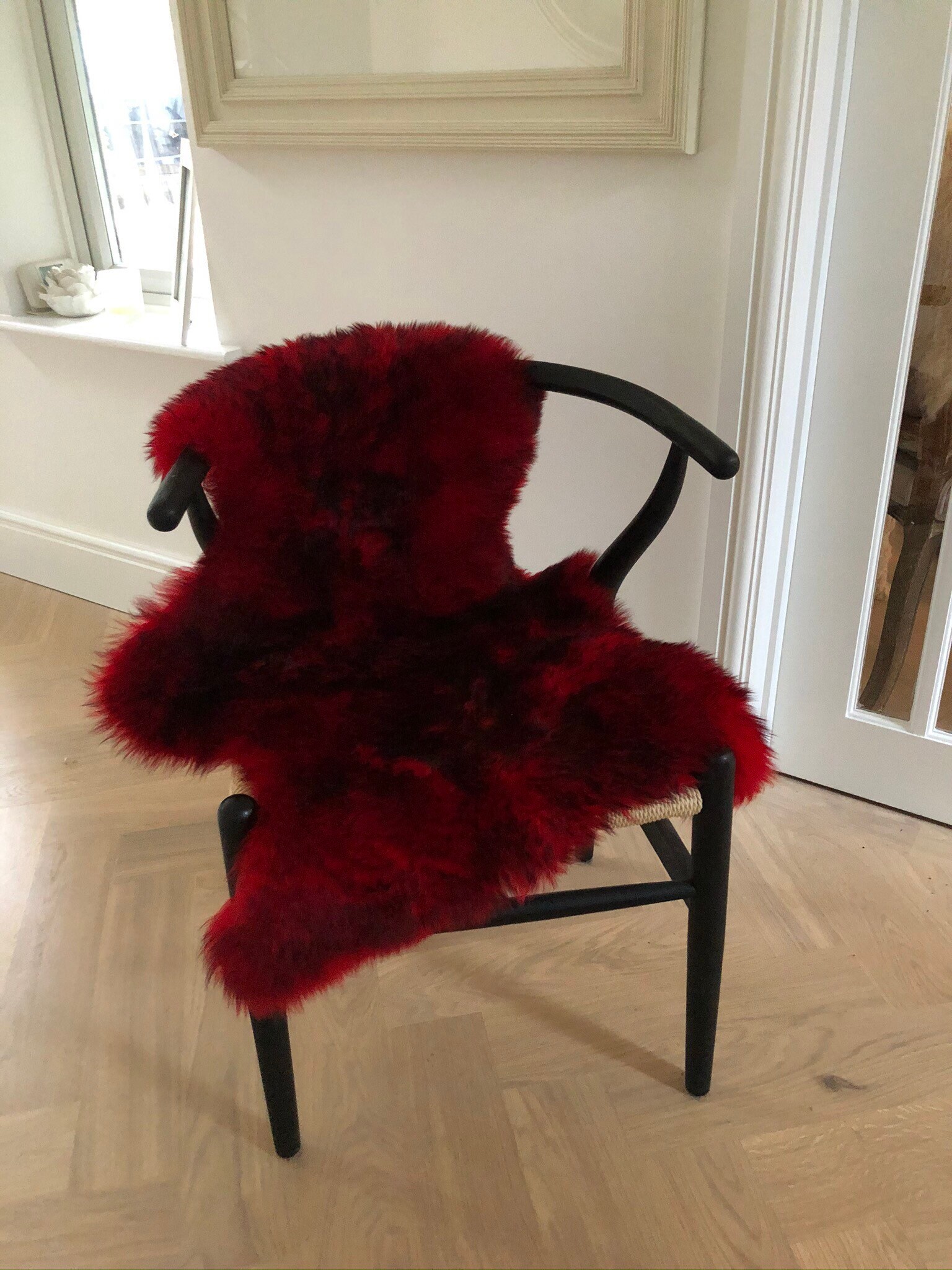 Gorgeous Australian Red Single Sheepskin With Black Tips - Etsy UK