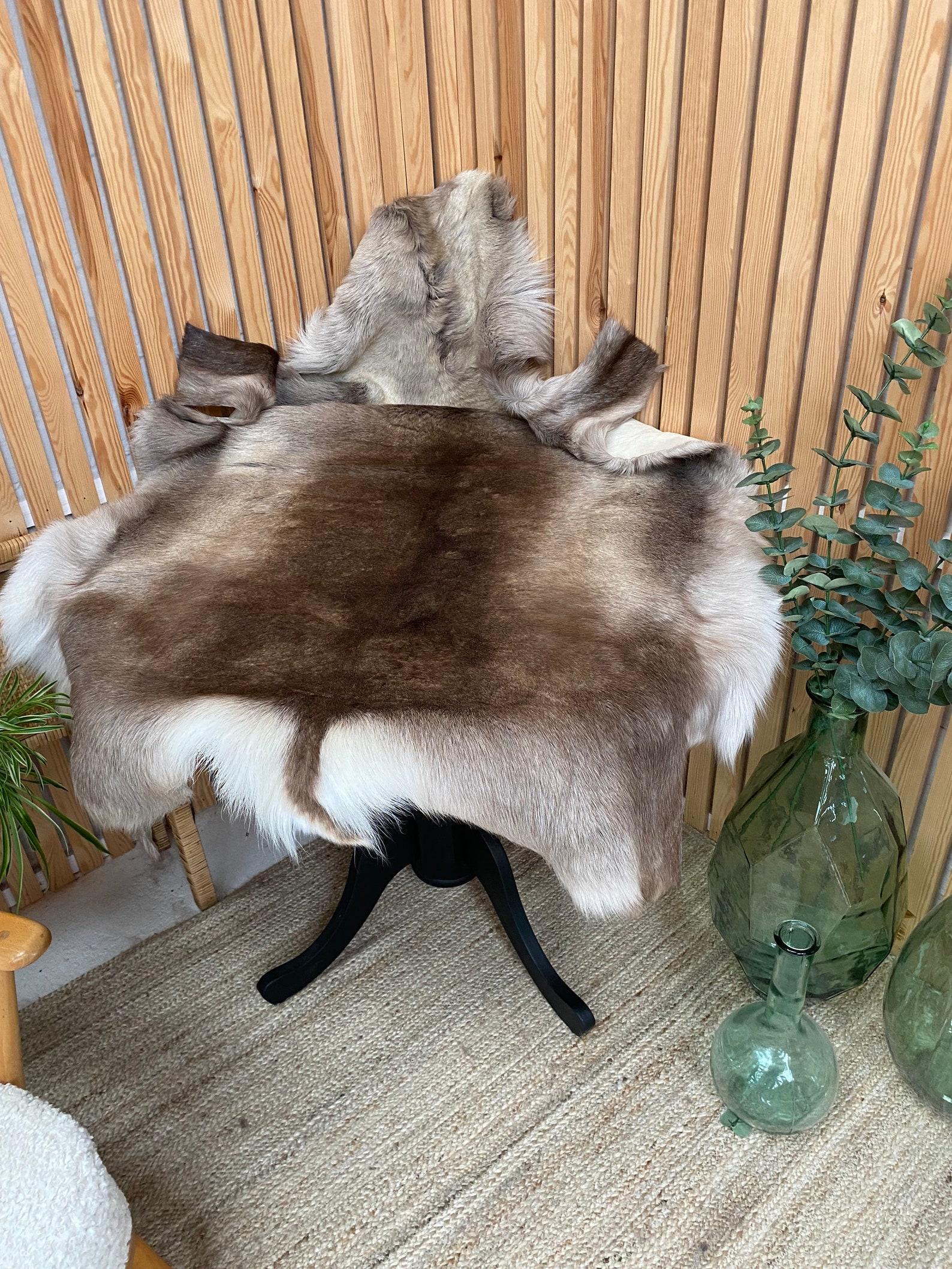 Reindeer Rug Genuine Luxury Eco Hide Nordic Decor - Etsy