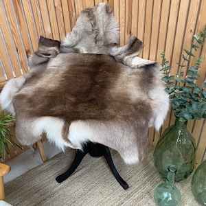 Reindeer Rug Genuine Luxury Eco Hide Nordic Decor, Scandianvian Rug ...