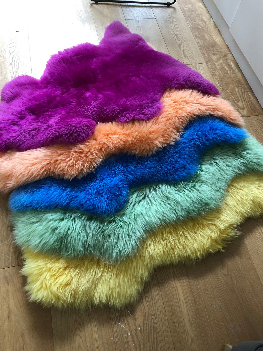 Pride, Rainbow, Bright Colours , Sheepskin Rug, Chair Cover, Bed Throw ...
