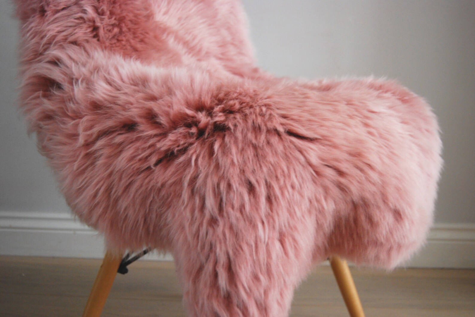 Dusky Pink Genuine Sheepskin Rug Throw Beautiful RARE Hygge - Etsy